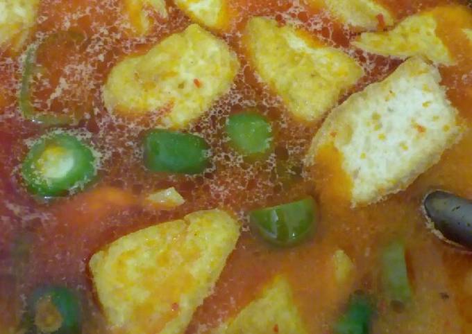 Resep Sayur tahu cabe gendot oleh Ningrum Riswanti - Cookpad