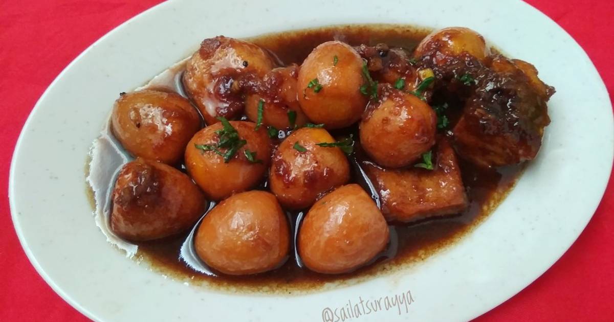 Resep Semur Telur Puyuh Tahu oleh Saila Tsurayya - Cookpad
