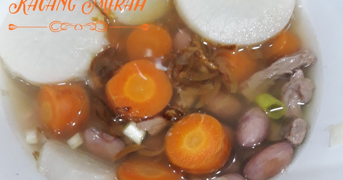 Resep Sup Lobak Kacang Merah oleh Wiena tan - Cookpad