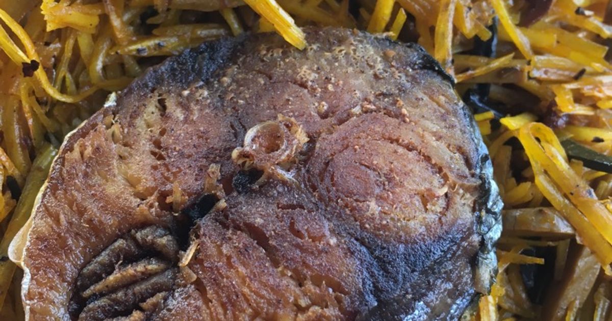 Abacha And Fried Fish Recipe by Chef Gold - Cookpad