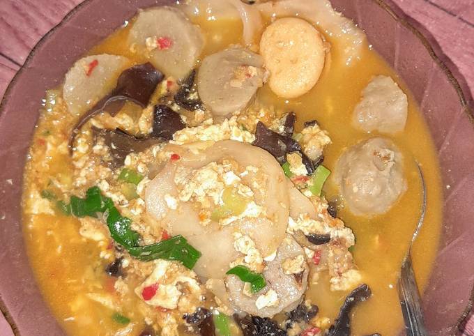 Resep Seblak bakso jamur🔥 oleh aliya - Cookpad