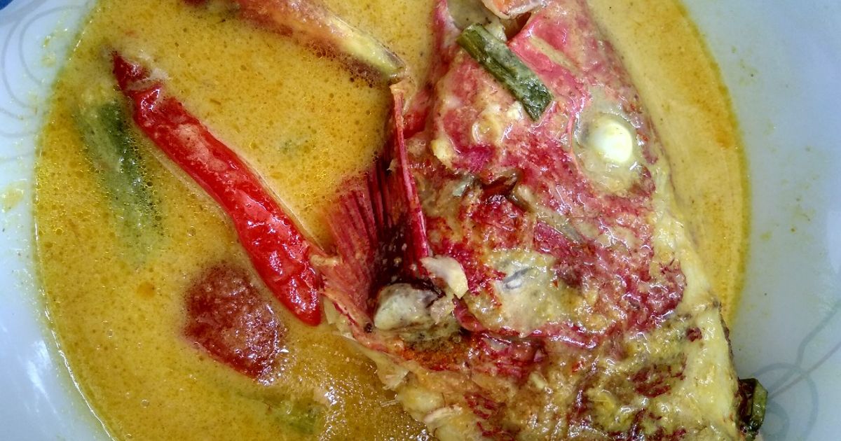 Resep Gulai Kepala Ikan Kakap Merah oleh Trissia Nugraheni - Cookpad