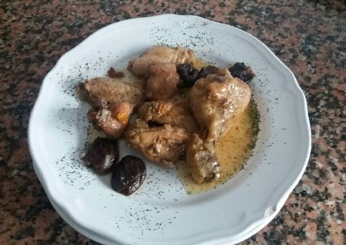 Pollo con salsa de ciruelas Receta de sonia- Cookpad