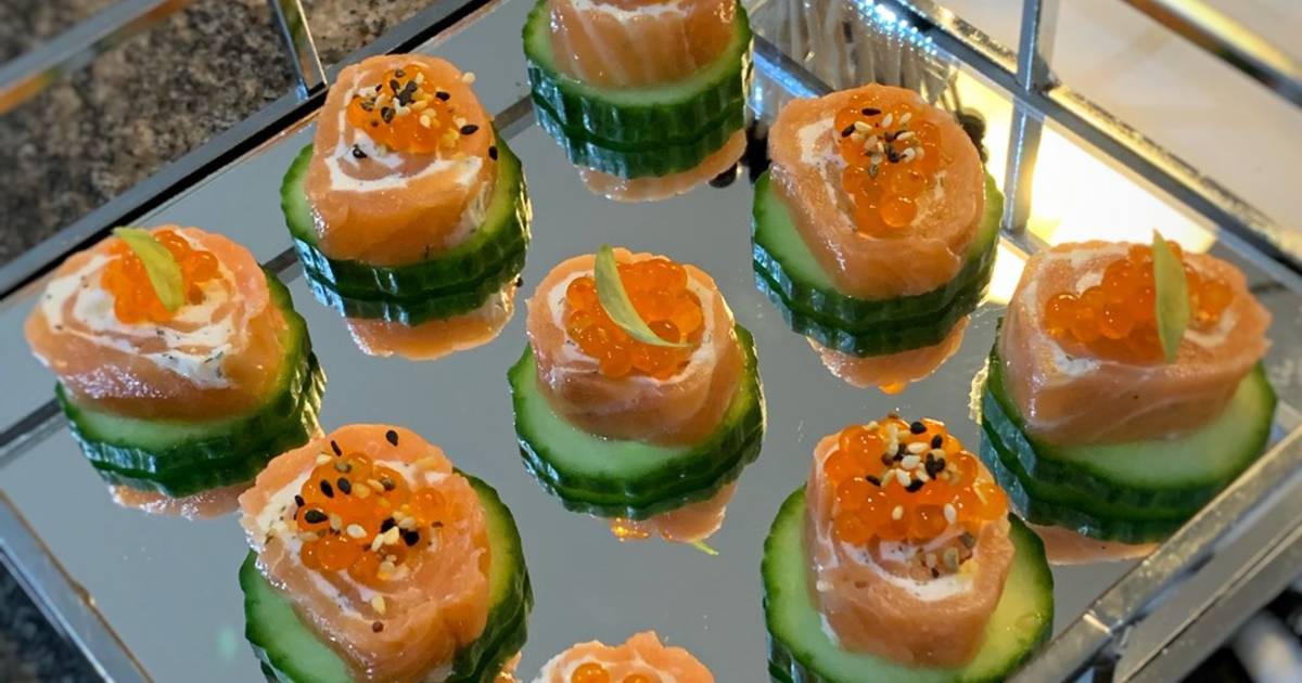 Smoked Salmon Roulade by Emily Recipe by Emilys Home Cooked Kitchen ...