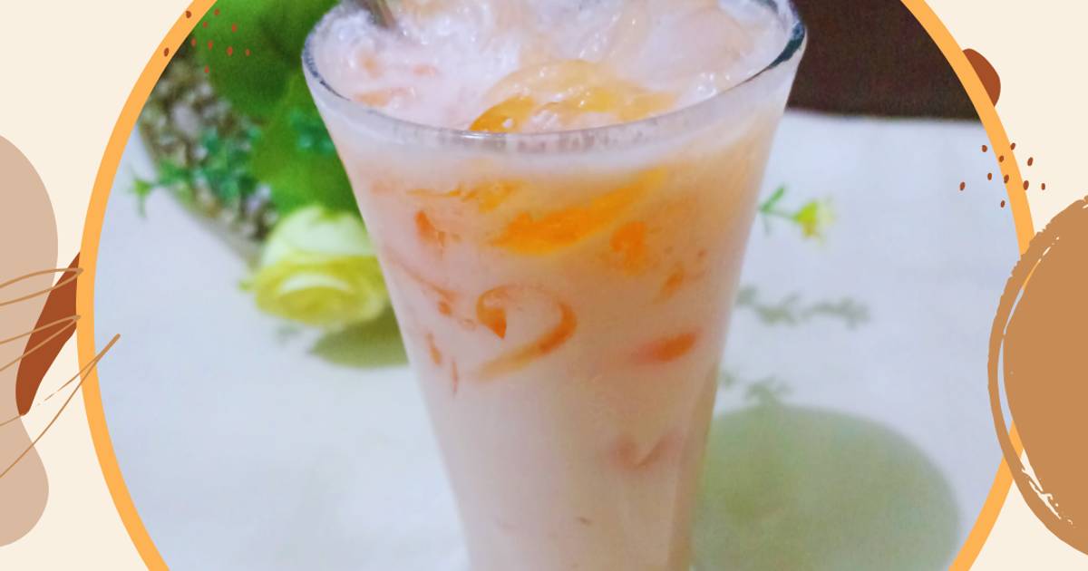 Resep Orange Jelly Milk oleh nanaMoeslim - Cookpad