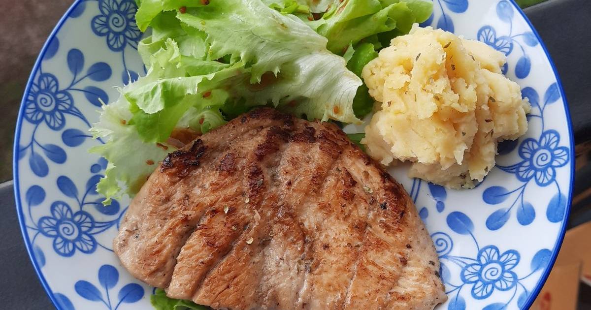 สูตร สเต็กไก่ โดย DA Suchada - Cookpad