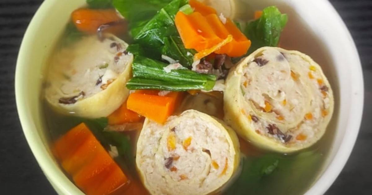 Resep Sop Rolade Ayam Jamur oleh Bunda TitanQue - Cookpad
