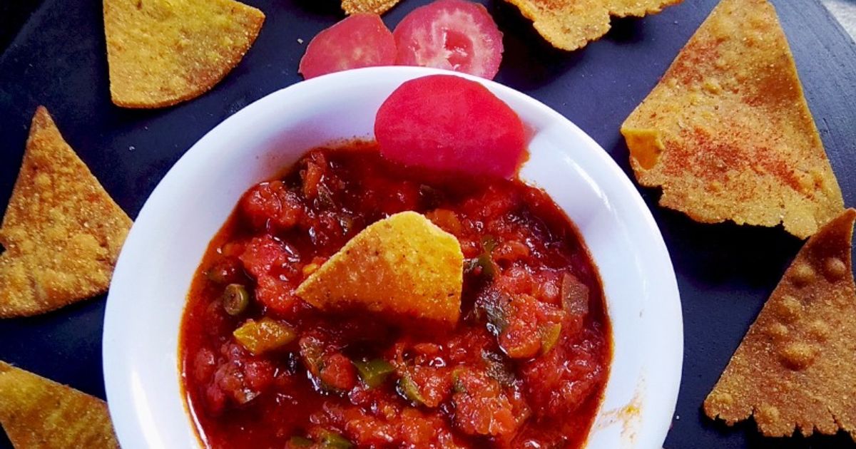 Indian Style Simple Salsa Nachos Recipe by Pinky Jain - Cookpad