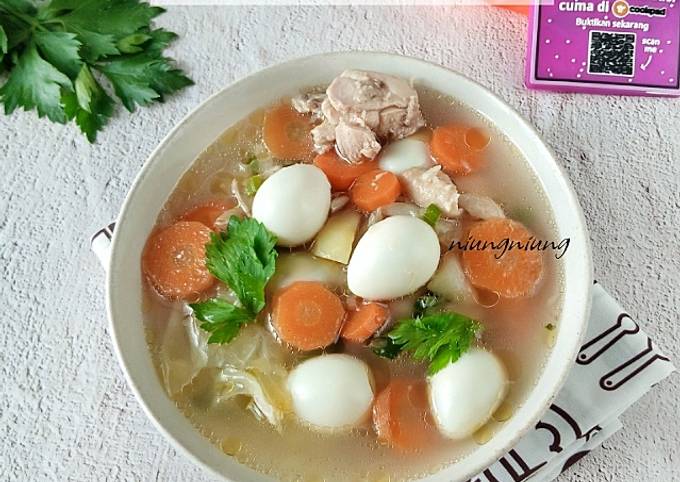 Resep Sop Ayam Telur Puyuh oleh Niung Niung - Cookpad
