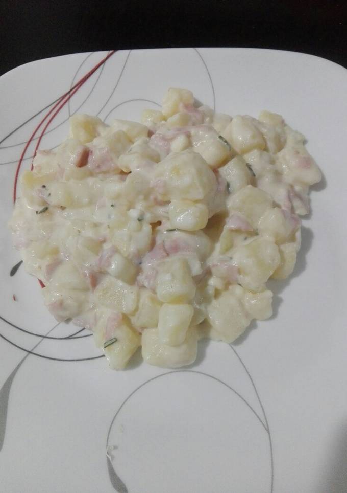 Papas con crema Receta de Javier- Cookpad