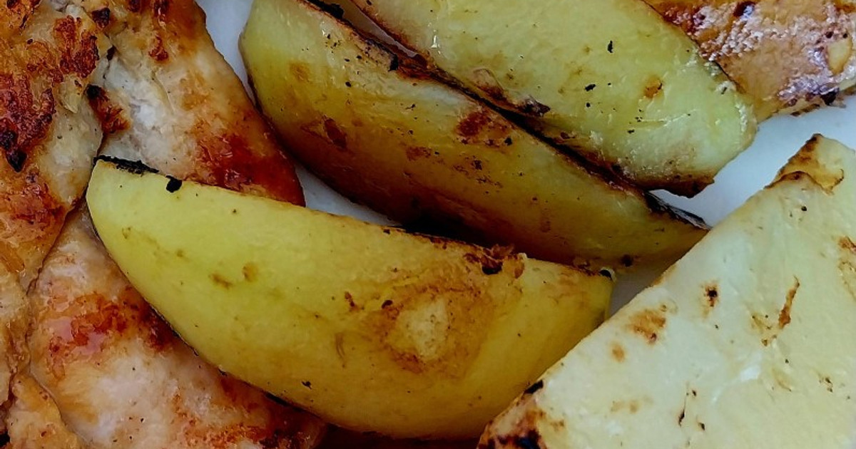 Resep Kentang Wedges Panggang oleh Ria Mamanya Tata - Cookpad