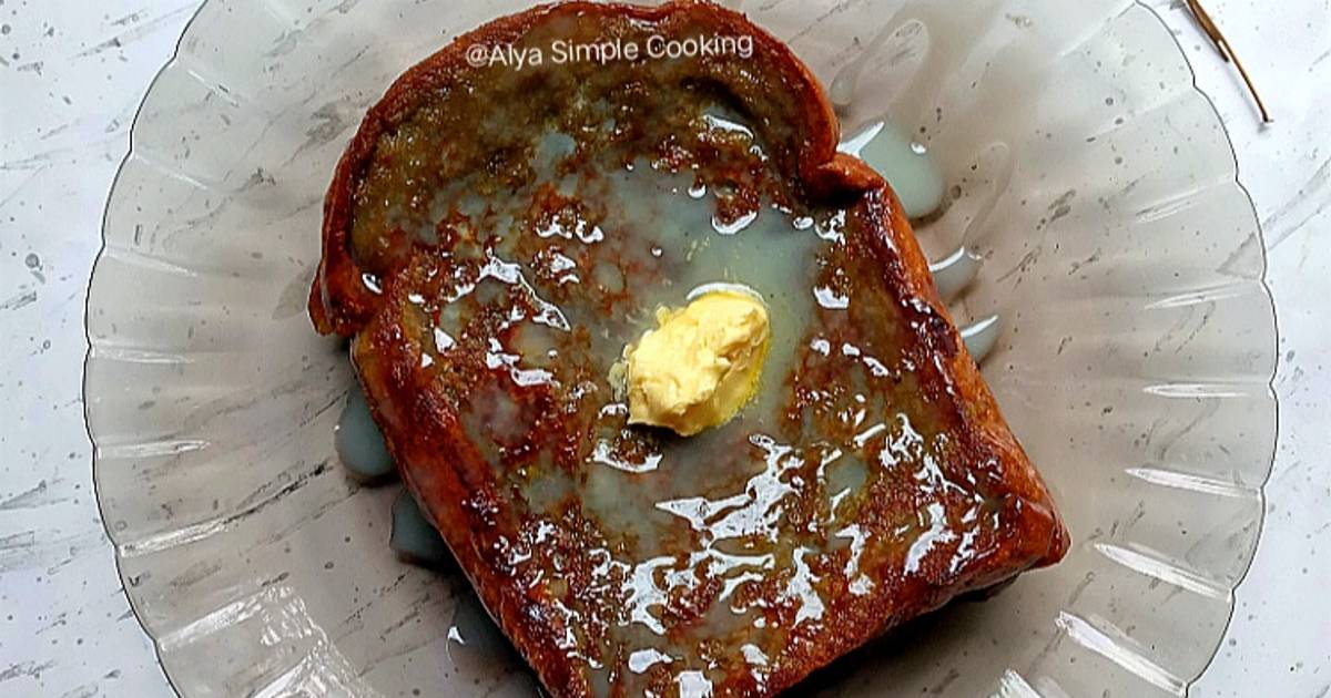 Resep Egg Toast Chocolate Simple oleh Alya Nurfitri🍳 - Cookpad