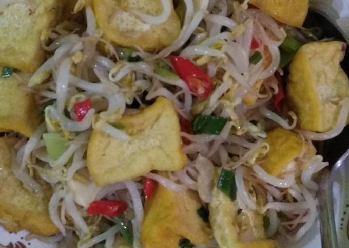 Resep Tumis Tauge Tahu oleh aqeirius - Cookpad
