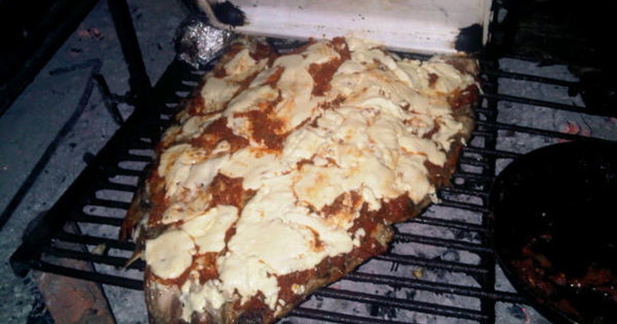 Pescado Asado Con Salsa Arriba!! Tipo Pizza Riquísimo Receta de Natalia ...