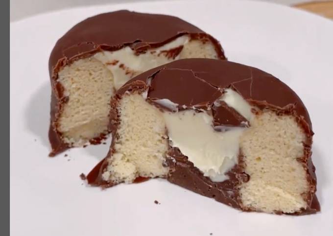 Z_donut fit con crema y chocolate en microondas Receta de nmzu- Cookpad