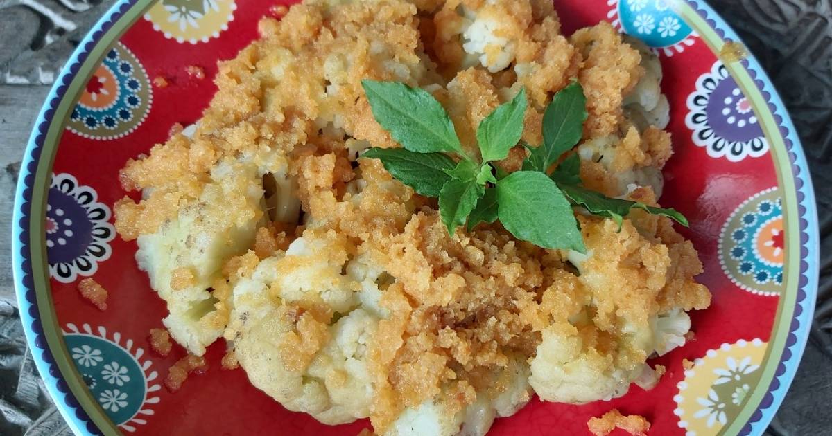 Resep Bunga Kol Rebus Tabur Tepung Roti oleh Arun Smieszek - Cookpad