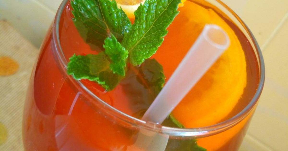 Orange Mint Iced Tea Recipe by Pure - Cookpad