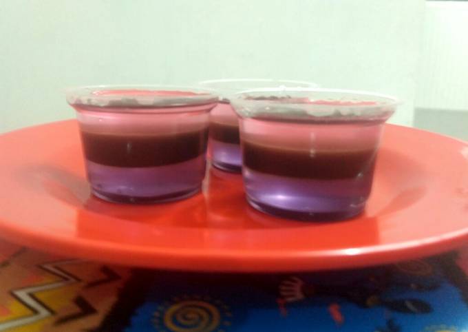 Resep Puding 3 rasa oleh alin Retno - Cookpad