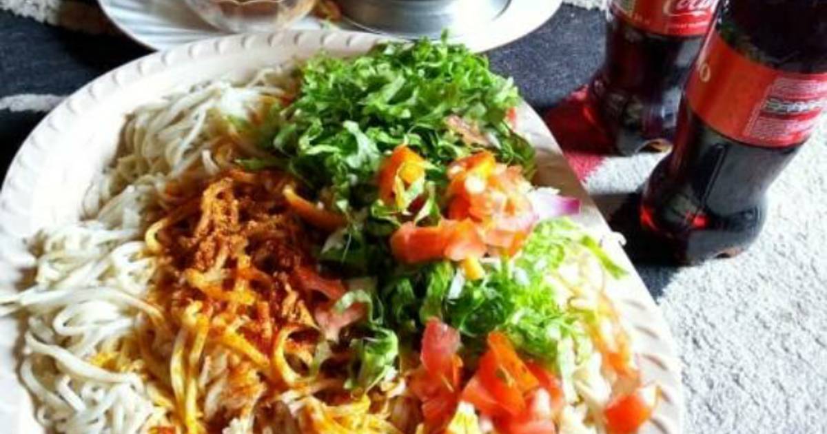 Native spaghetti with palm oil Recipe by Mariya Balarabe Gambo - Cookpad