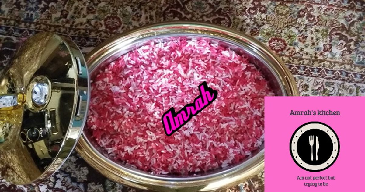 Pink Rice Recipe by Princess Amrah - Cookpad