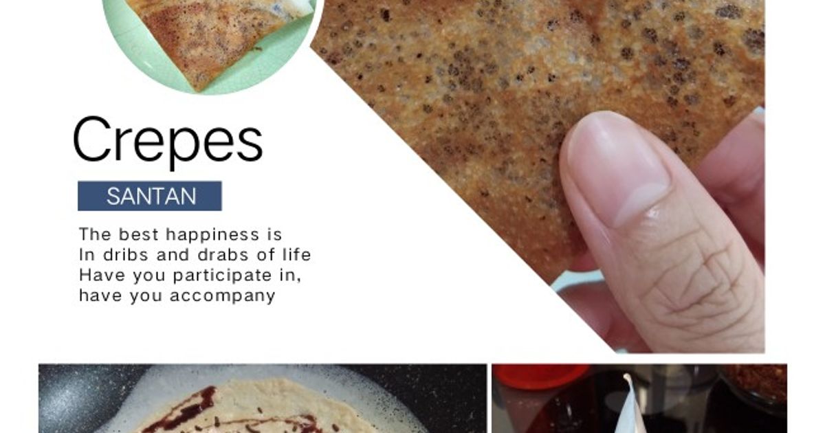 Resep krepes santan rumahan enak dan mudah - Cookpad