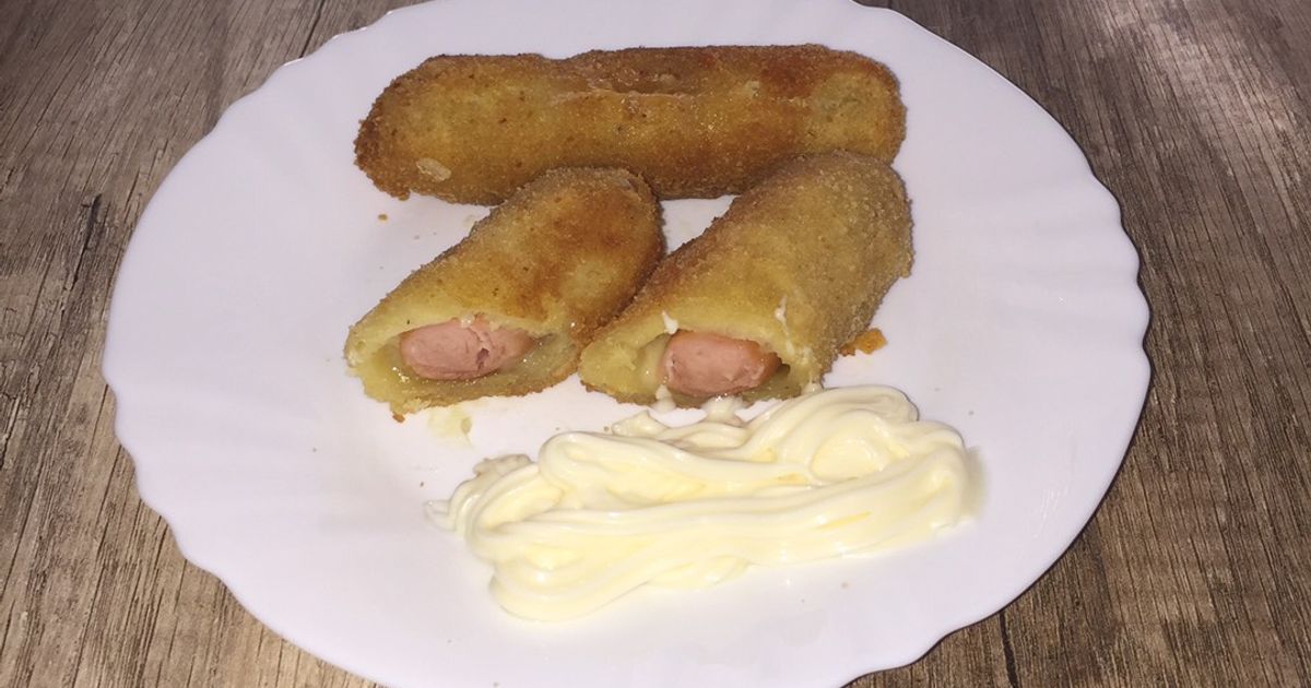 Burgonyás Tésztában Sült Rántott Virsli | Klaudia Czinkoczki receptje ...