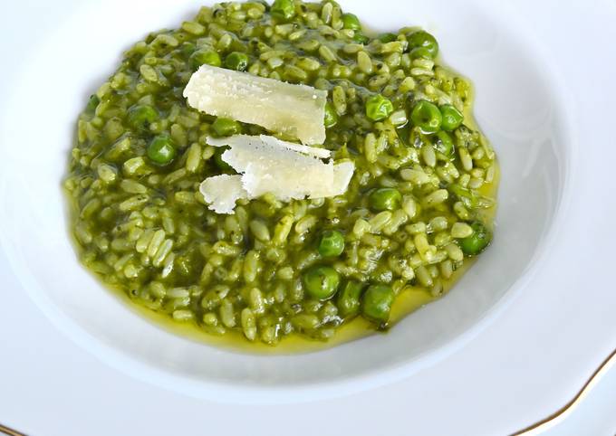 Ricetta Risotto spinaci e piselli di Eleonora Lombini - Cookpad