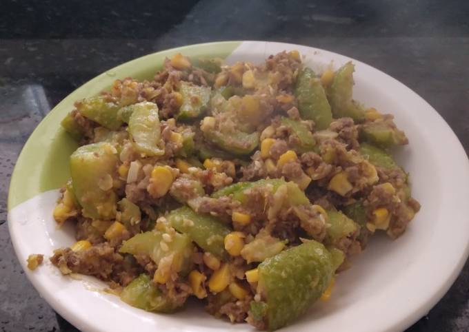 Refogado de maxixe com carne moida Receita por Chef. María Luisa Valdez ...