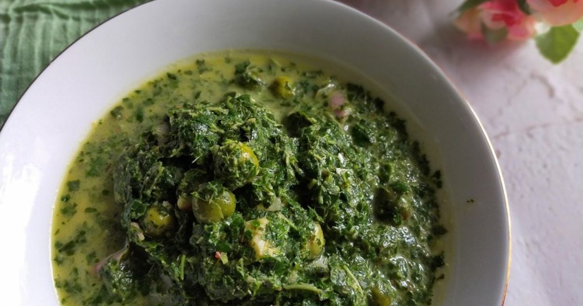 Resep sayur daun ubi tumbuk tanpa santan rumahan enak dan mudah - Cookpad