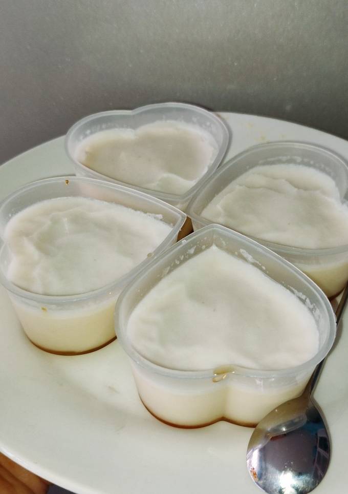 Cách Làm Món Pudding sữa đậu nành cốt dừa của Kiều Anh - Cookpad