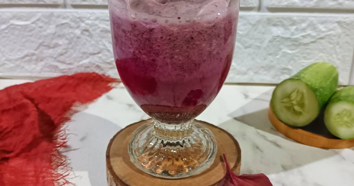 Resep 196. Jus Bayam Merah Yakult oleh Re Milik - Cookpad