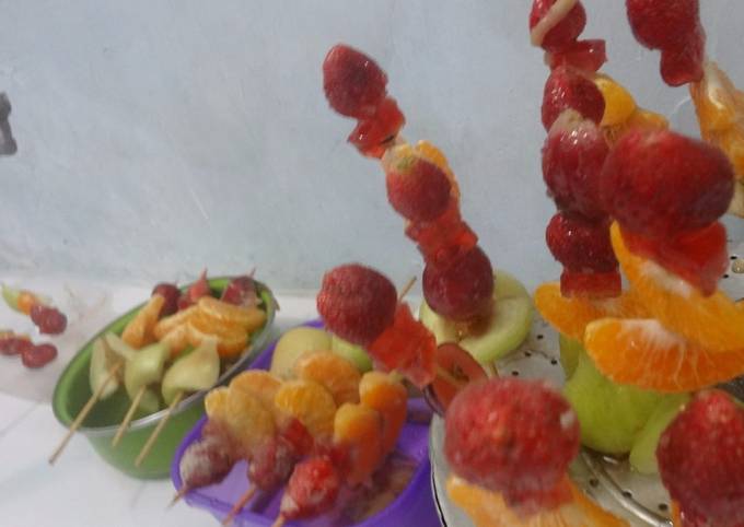 Resep Sate Buah Caramel (Tenghulu) oleh Hepijelly - Cookpad