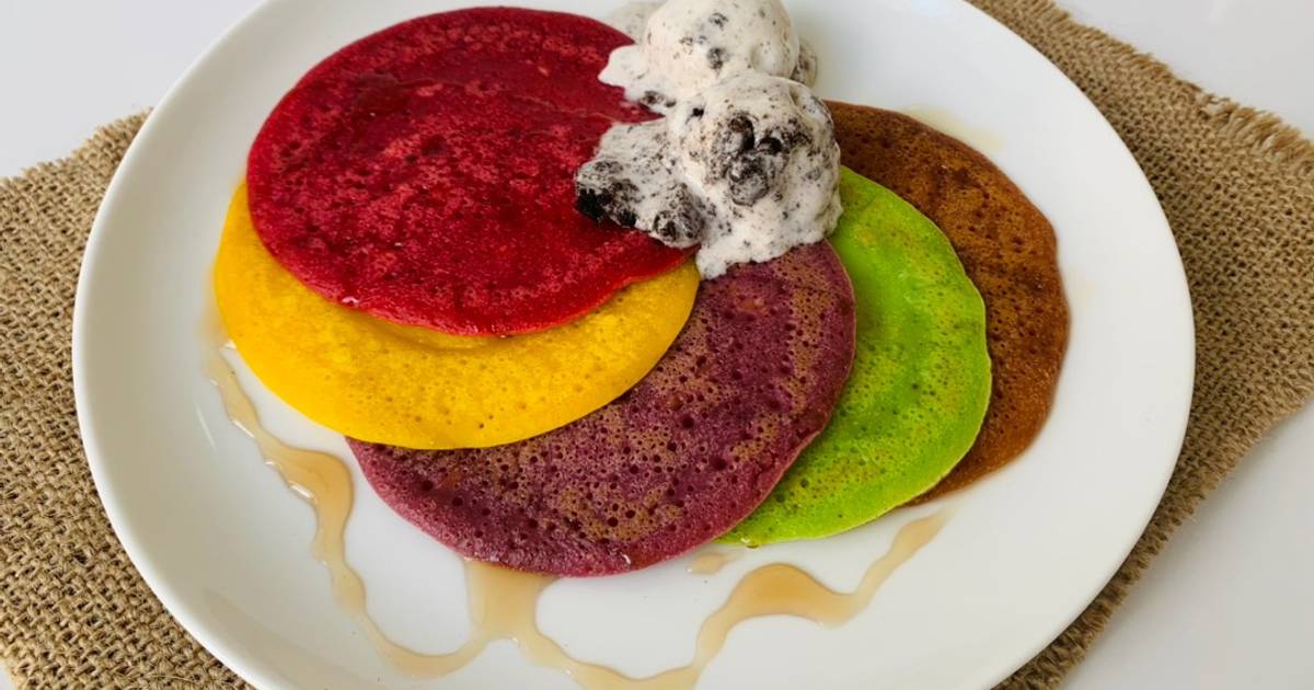Resep Rainbow Pancake oleh Irna Sofiana (Nana) - Cookpad