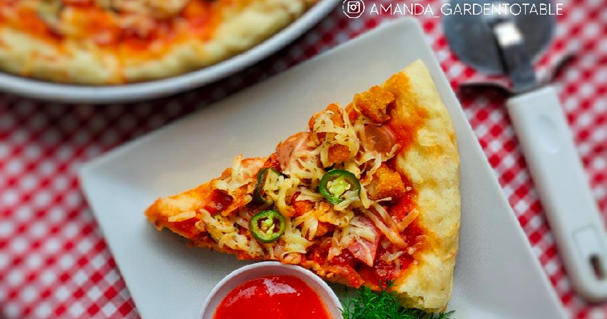 Resep Pizza Teflon oleh Amanda Garden To Table - Cookpad