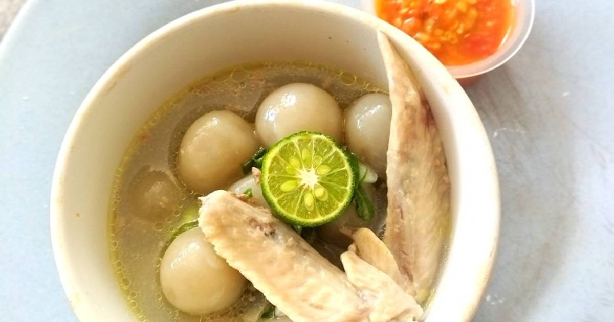 Resep Cilok kuah Kaldu Ayam oleh Nyonya Farhan - Cookpad