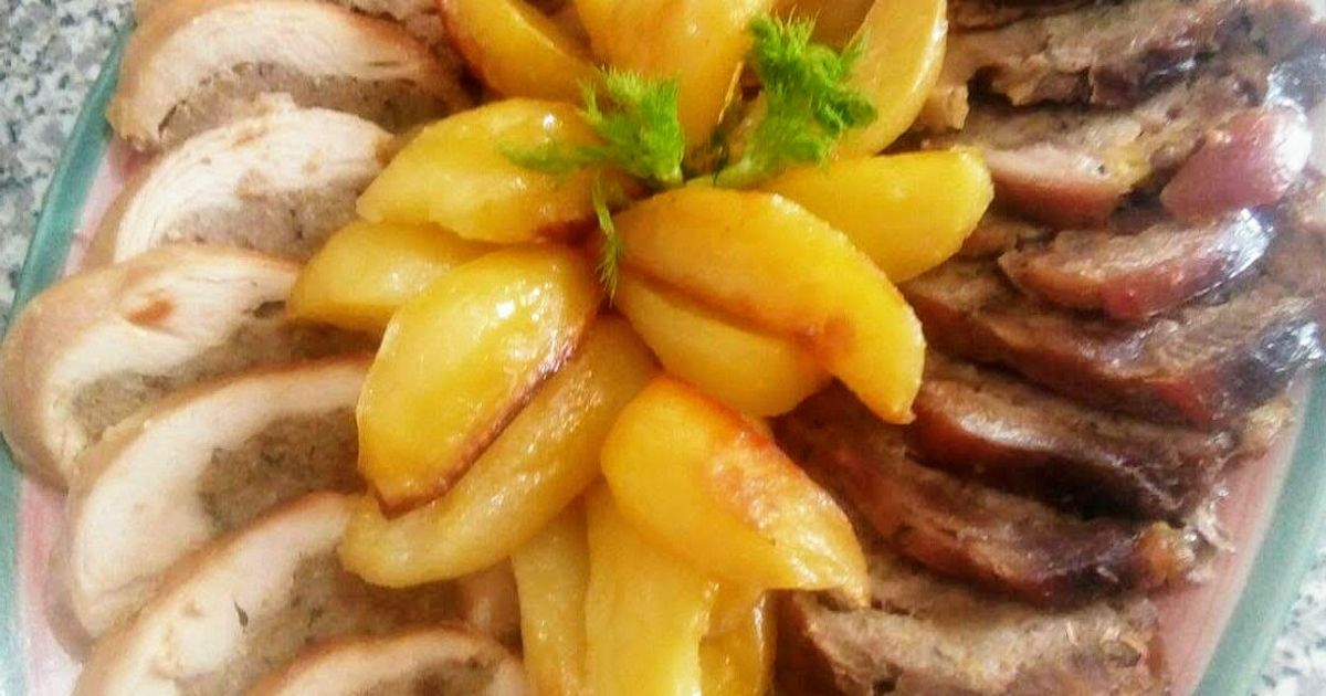 Ricetta Pollo Farcito Con Le Patate Arrosto di Adriana - Cookpad