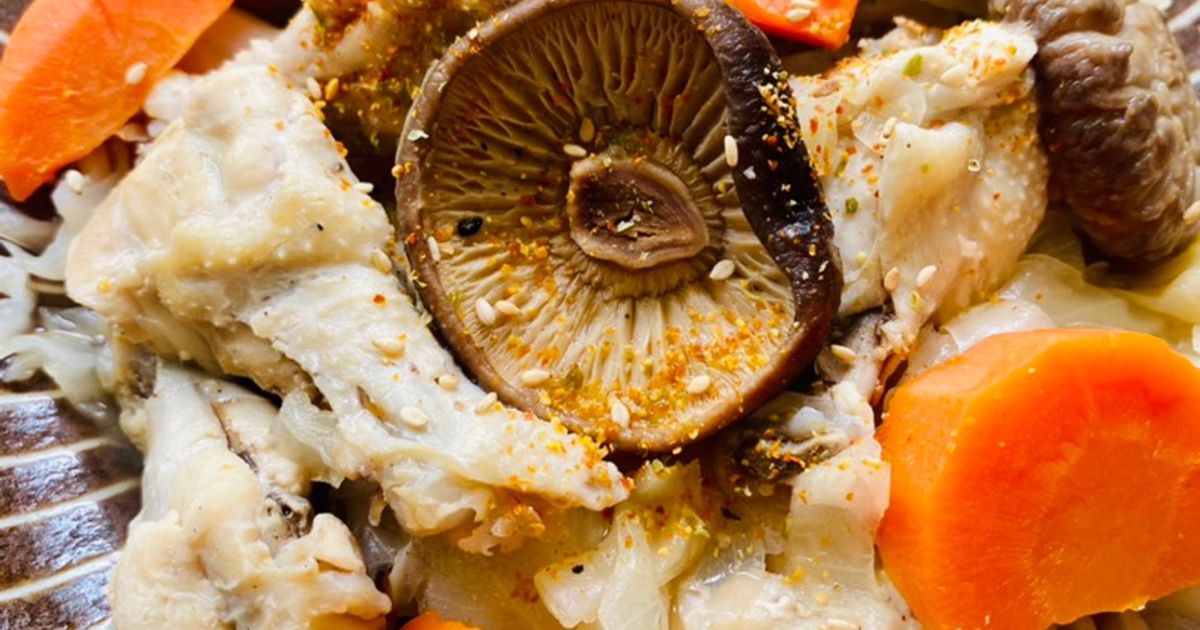 Mirin Steamed Juicy Cabbage With Chicken Drumlets Recipe by Gem