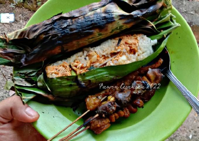 Resep Nasi Bakar Ayam Pedas Kemangi Oleh Pawon Cesansan Cookpad
