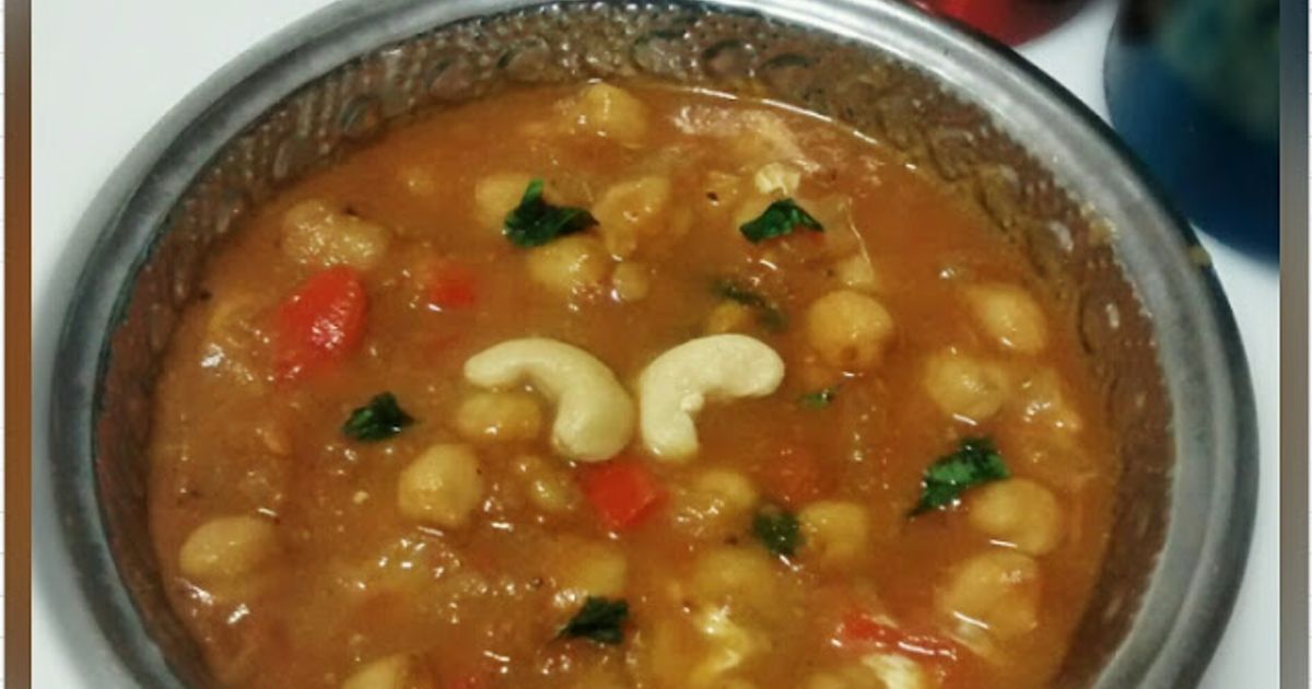 Capsicum Chana Delight Recipe by Sukanya - Cookpad