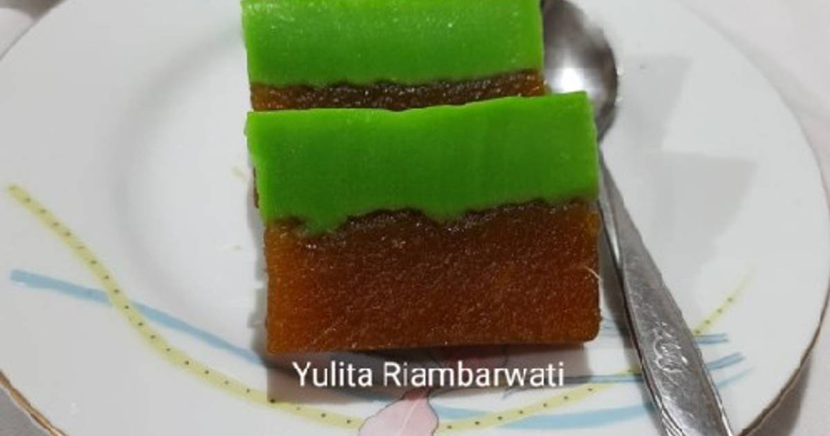 Resep 296. Kue Talam Singkong Pandan oleh Yulita Riambarwati - Cookpad