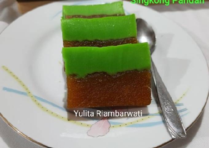 Resep 296. Kue Talam Singkong Pandan oleh Yulita Riambarwati - Cookpad