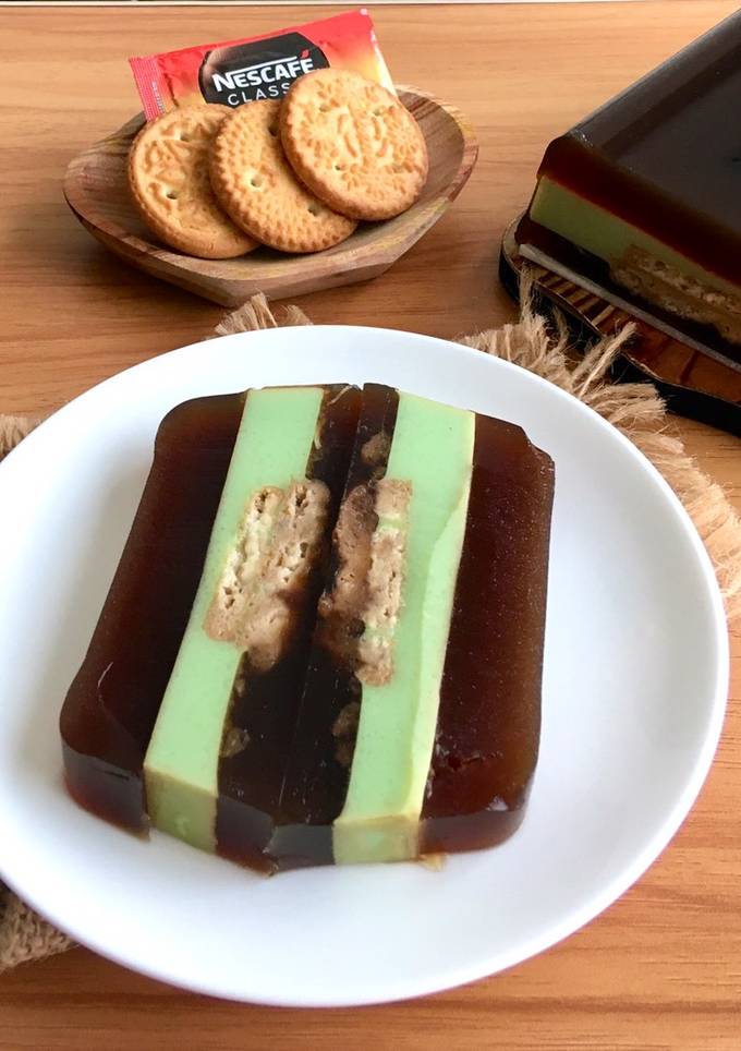 Resep Puding kopi green tea latte oleh Rim’s Kitchen - Cookpad