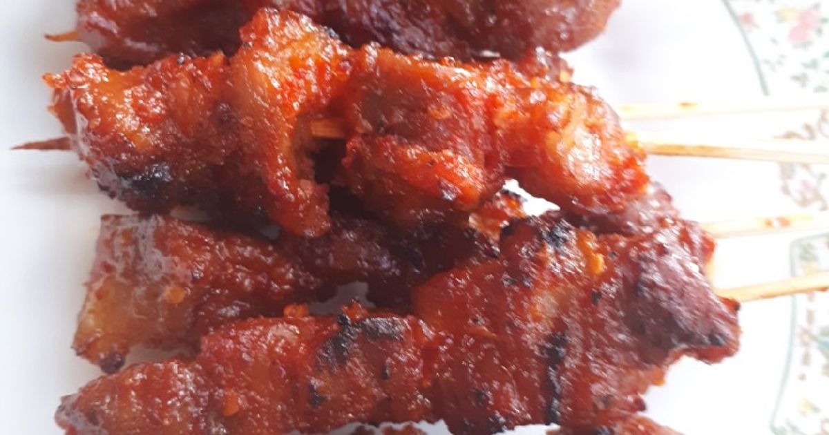 Resep sate babi bbq rumahan enak dan mudah - Cookpad