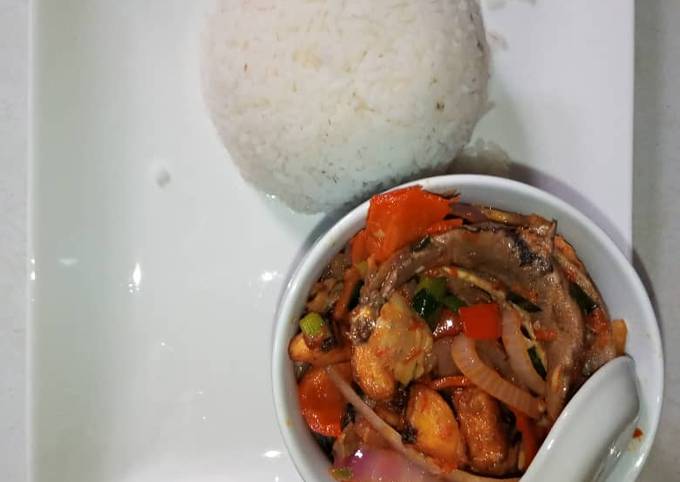 White rice & plantain veggies Recipe by Dorcas Recipes - Cookpad