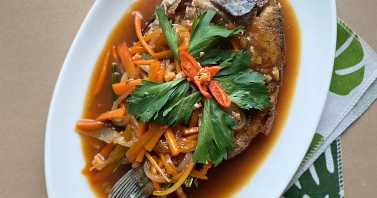 Resep Gurame Saos Tiram oleh Rini Dwi Astuti - Cookpad