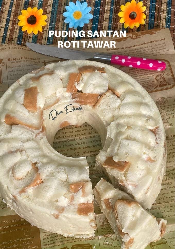Resep Puding Santan Roti Tawar oleh Agustina Erlinda - Cookpad