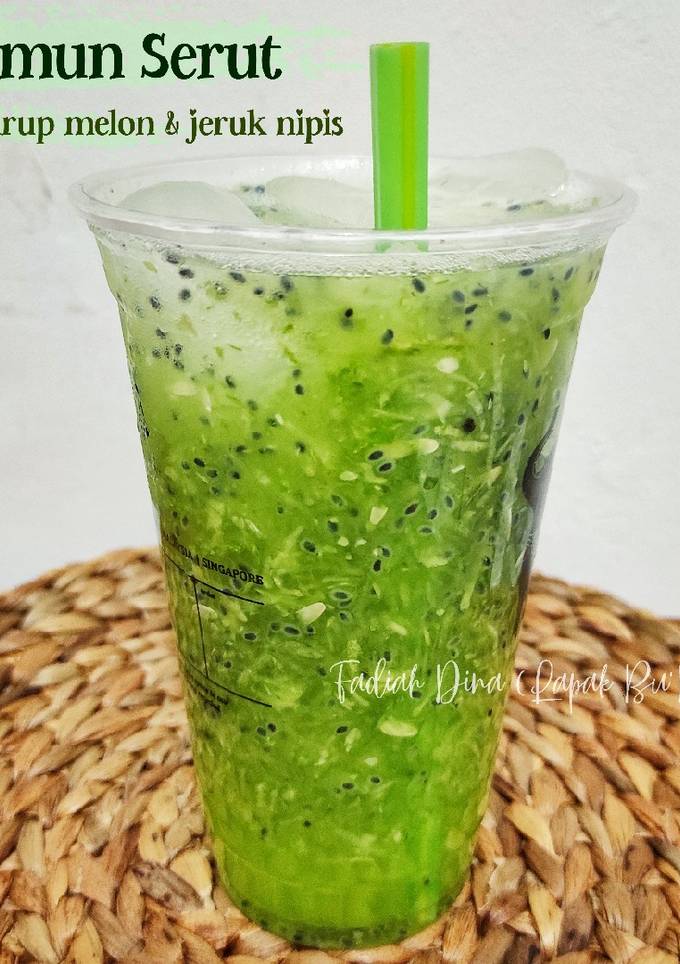 Resep Es Timun Serut dengan Sirup Melon dan Jeruk Nipis oleh Fadiah ...