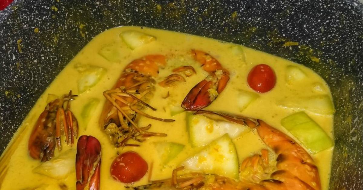 Resipi Masak Lemak Udang dan Labu Air oleh shazrina - Cookpad