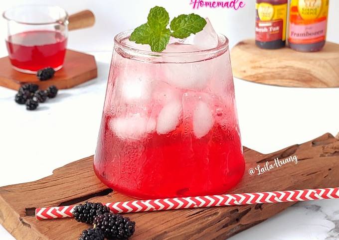 Resep Es Sirup Frambozen Homemade oleh Laila_Huang - Cookpad