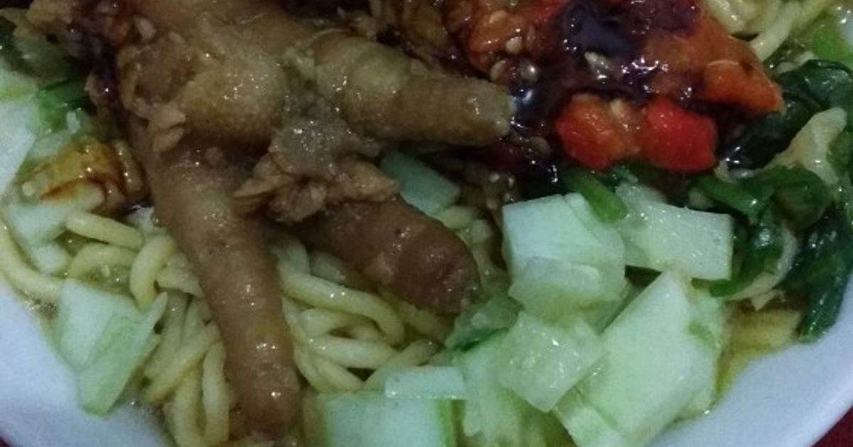 Resep Mie Ayam Ceker oleh Khairunisa - Cookpad
